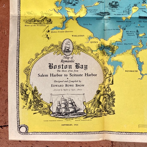 Other | 1944 The Romance Of Boston Bay Edward Rowe Snow First Edition ...